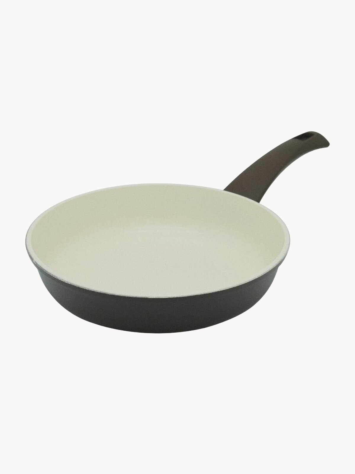 Сковорода ПоварЛюкс, литая, керамическое покрытие, с антипригарным слоем, бежевая, 26 см