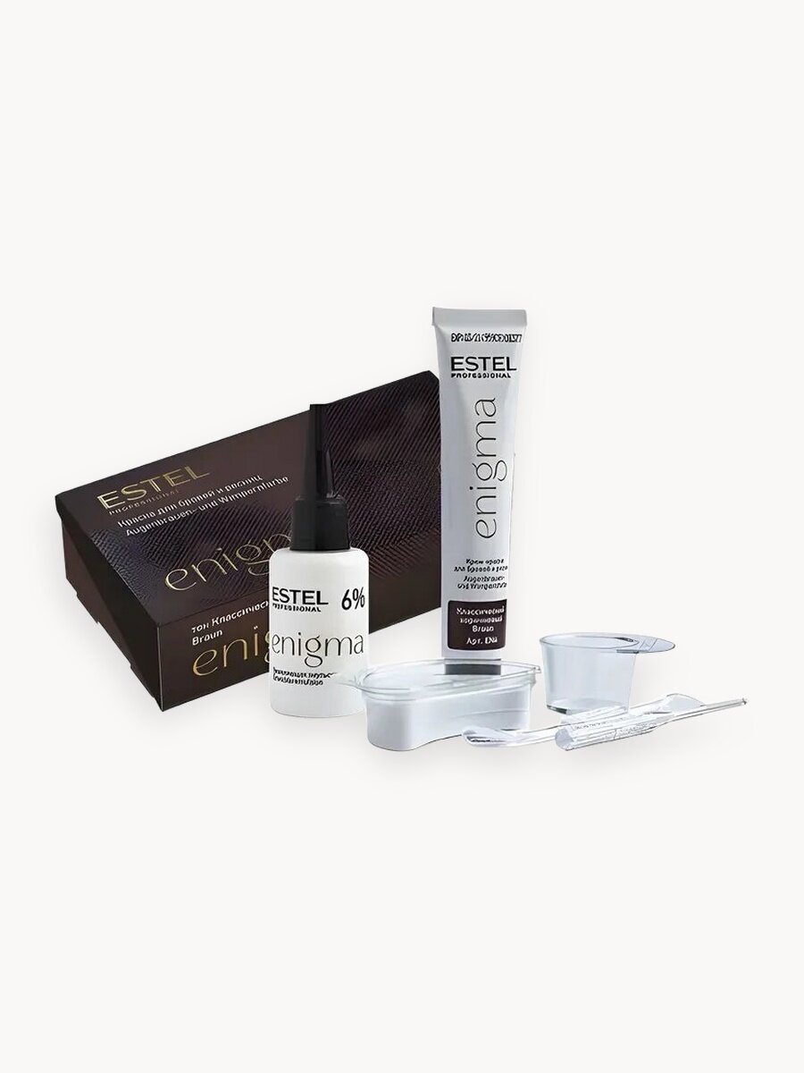 ESTEL / Enigma – Краска для бровей и ресниц тон «Классический коричневый», 20мл, (арт: EN/4)