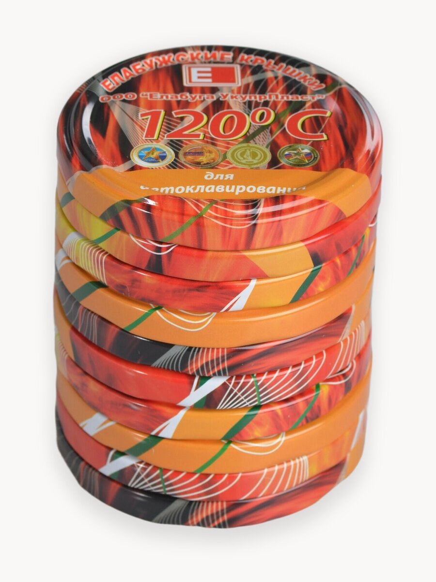 Крышка винтовая твист-офф -82 Елабужская 82мм литография (10штук) для автоклава и обычного консервирования