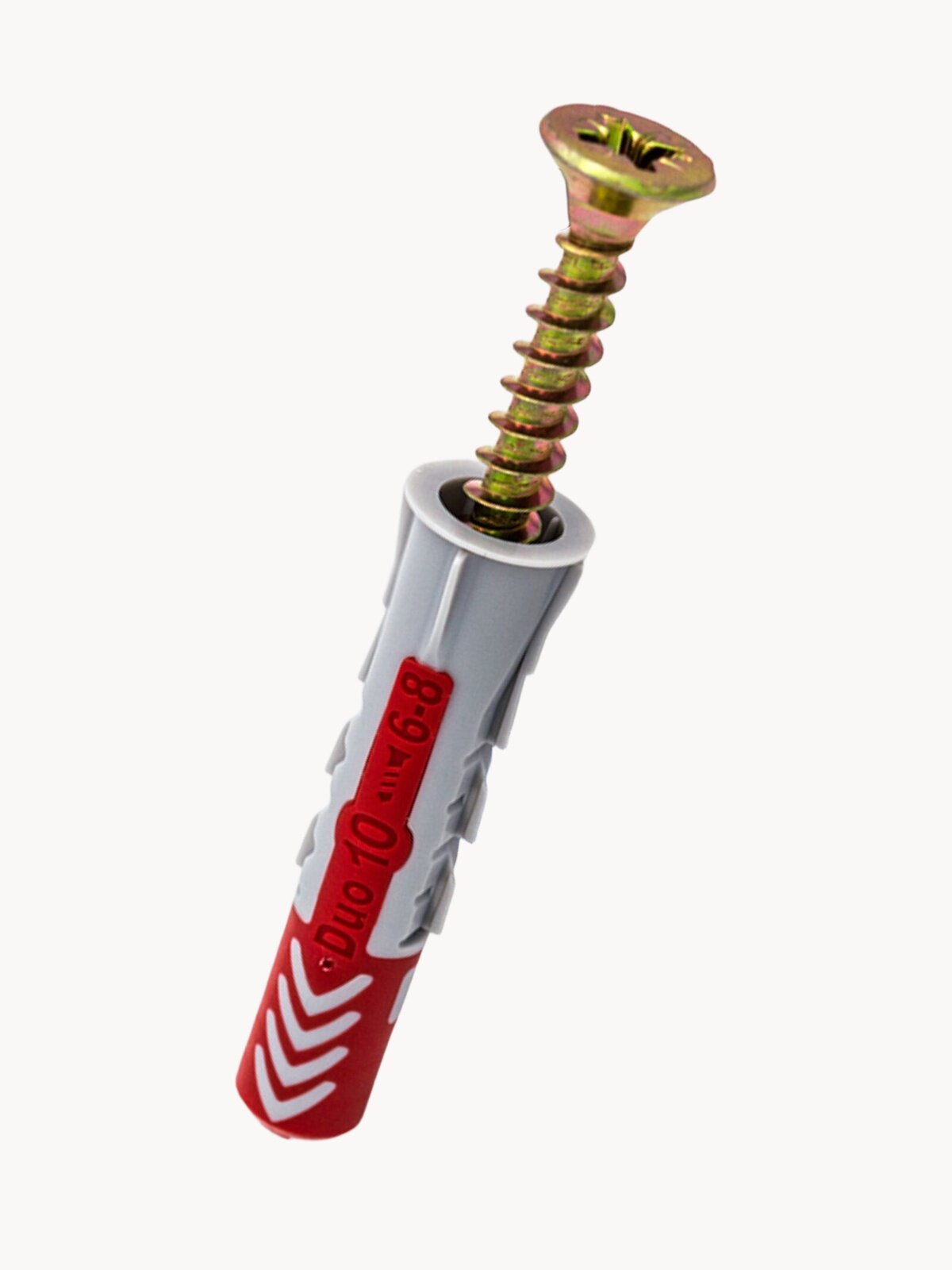 10x50 мм + шуруп, 4 шт, DUOPOWER дюбель Fischer универсальный, высокотехнологичный, двухкомпонентный нейлон