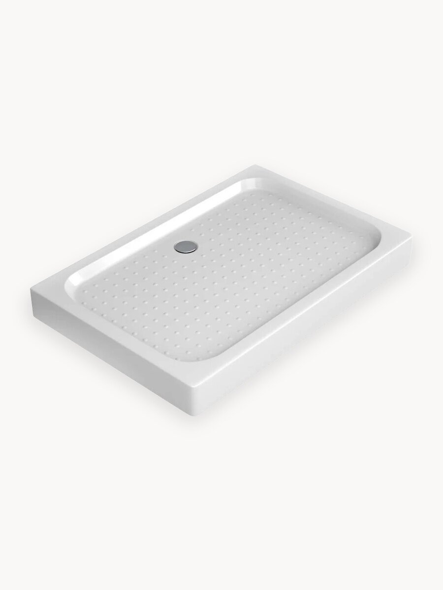 Поддон для душа Niagara Eco NG-P1080-14Q 100x80 см, прямоугольный, низкий, с антискользящим покрытием, китайский