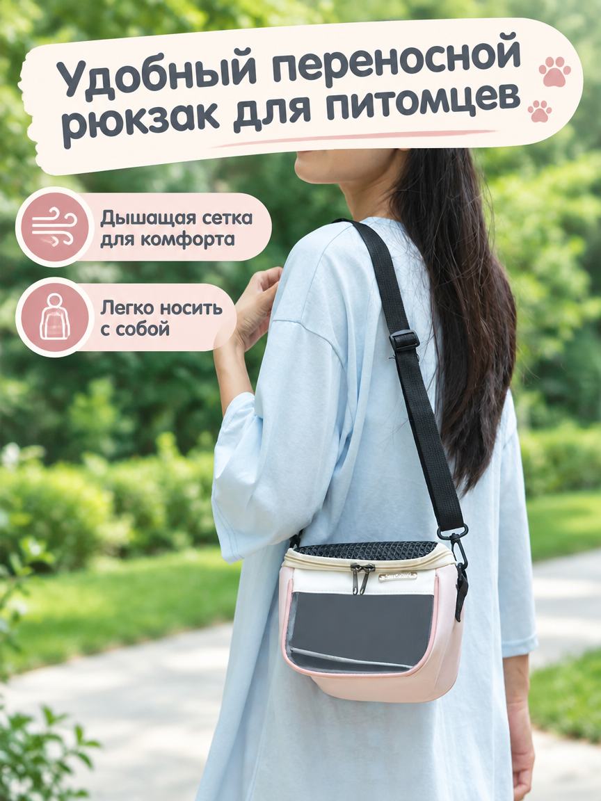 Сумка-переноска для хомяков и крыс из ПВХ с вентиляцией, розовый цвет, легкая переносная клетка для мелких грызунов