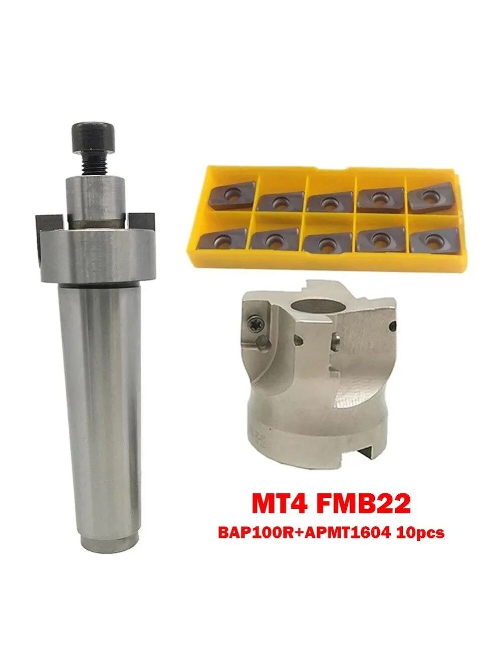 OZ-PLKS MT4 FMB22 хвостовик 400R 50 мм фреза концевая с ЧПУ 4T APMT1604 твердосплавные пластины
