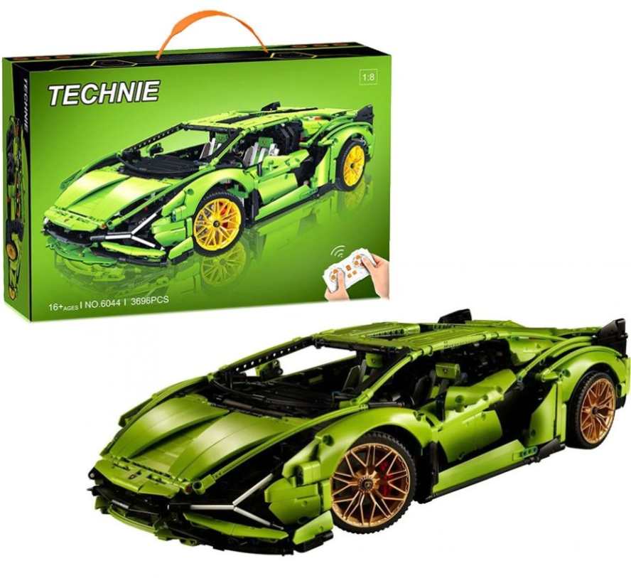 Конструктор Суперкар Ламборгини Lamborghini Sian зеленый, 3696 деталей ( набор / подарок для мальчиков и девочек / подарок ребенку)