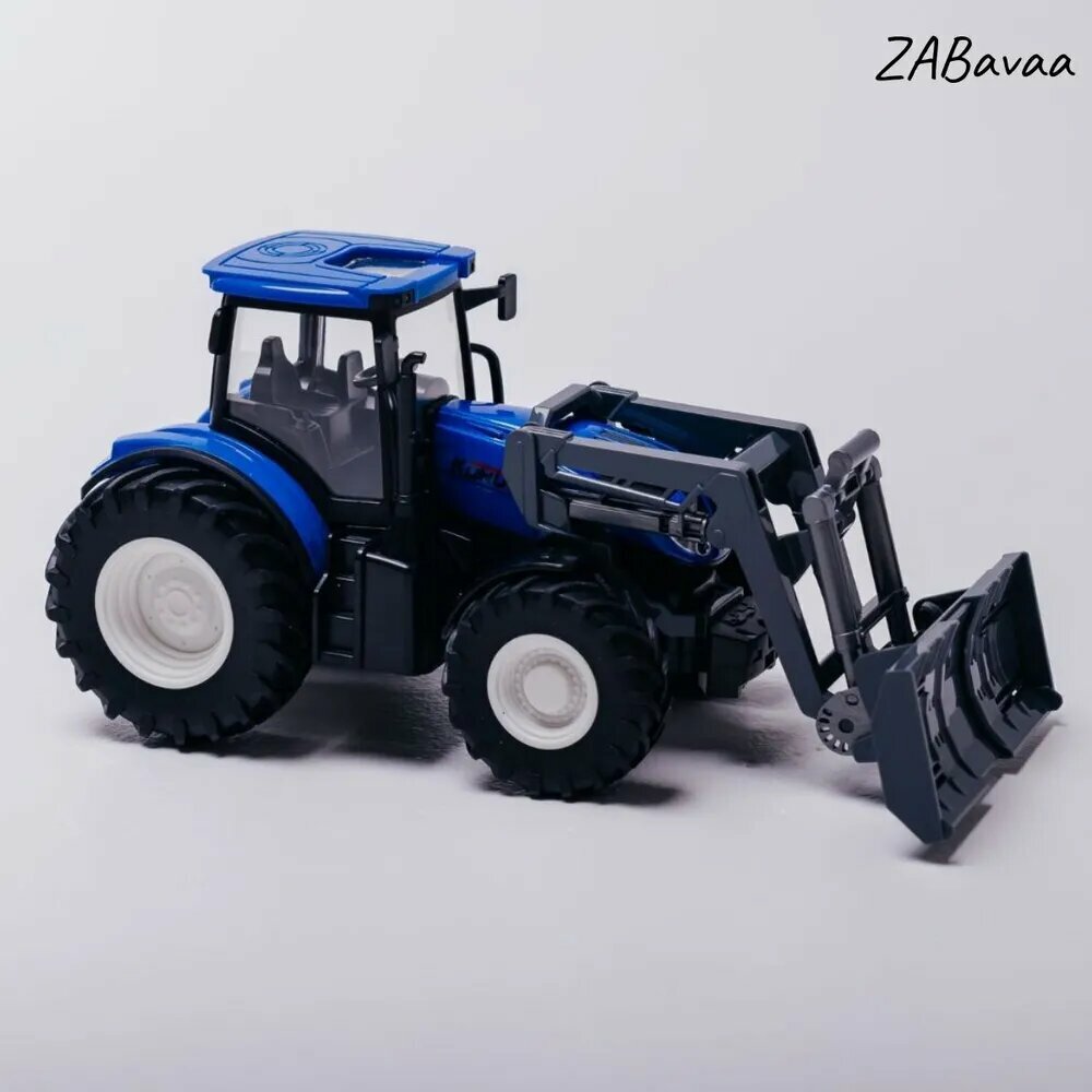 KNOW EASY-Машинка на пульте управления синий трактор бульдозер