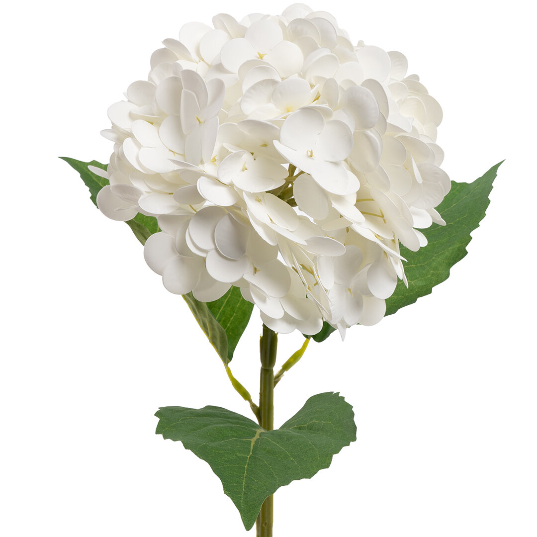 Декоративный цветок Волна веселья "Гортензия", искусственный, цвет Кремовый, 52 см