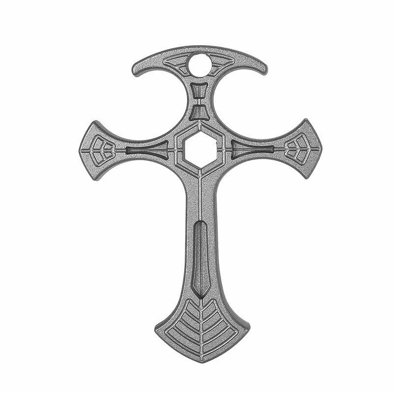 Подвеска-крестик из титановой стали для повседневного ношения, многофункциональный брелок для мужчин и женщин