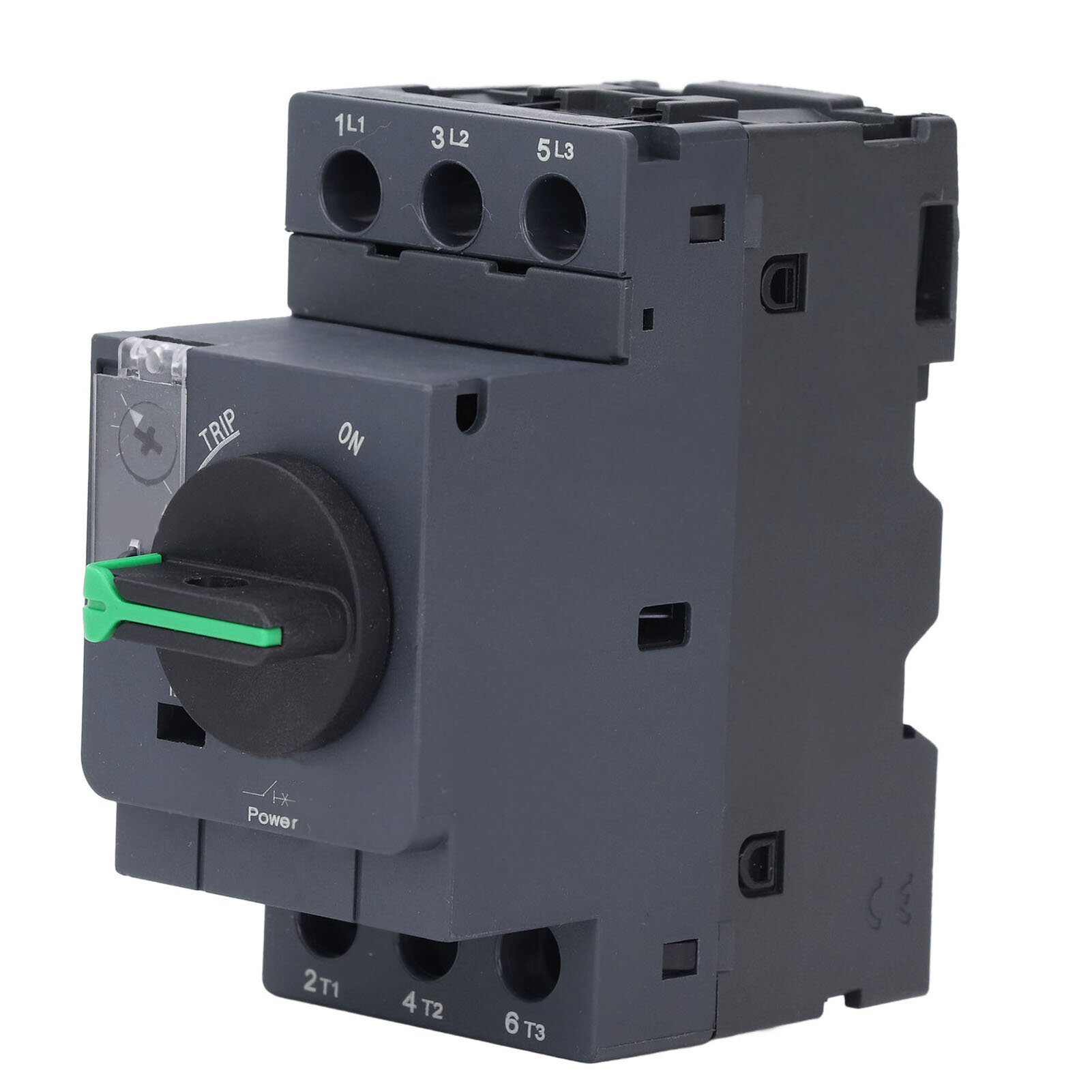 Термомагнитный предохранительный выключатель с ручкой управления автоматическим выключателем для электродвигателя, монтируемый на DIN-рейку, 35 мм, AC690V 9‑14A