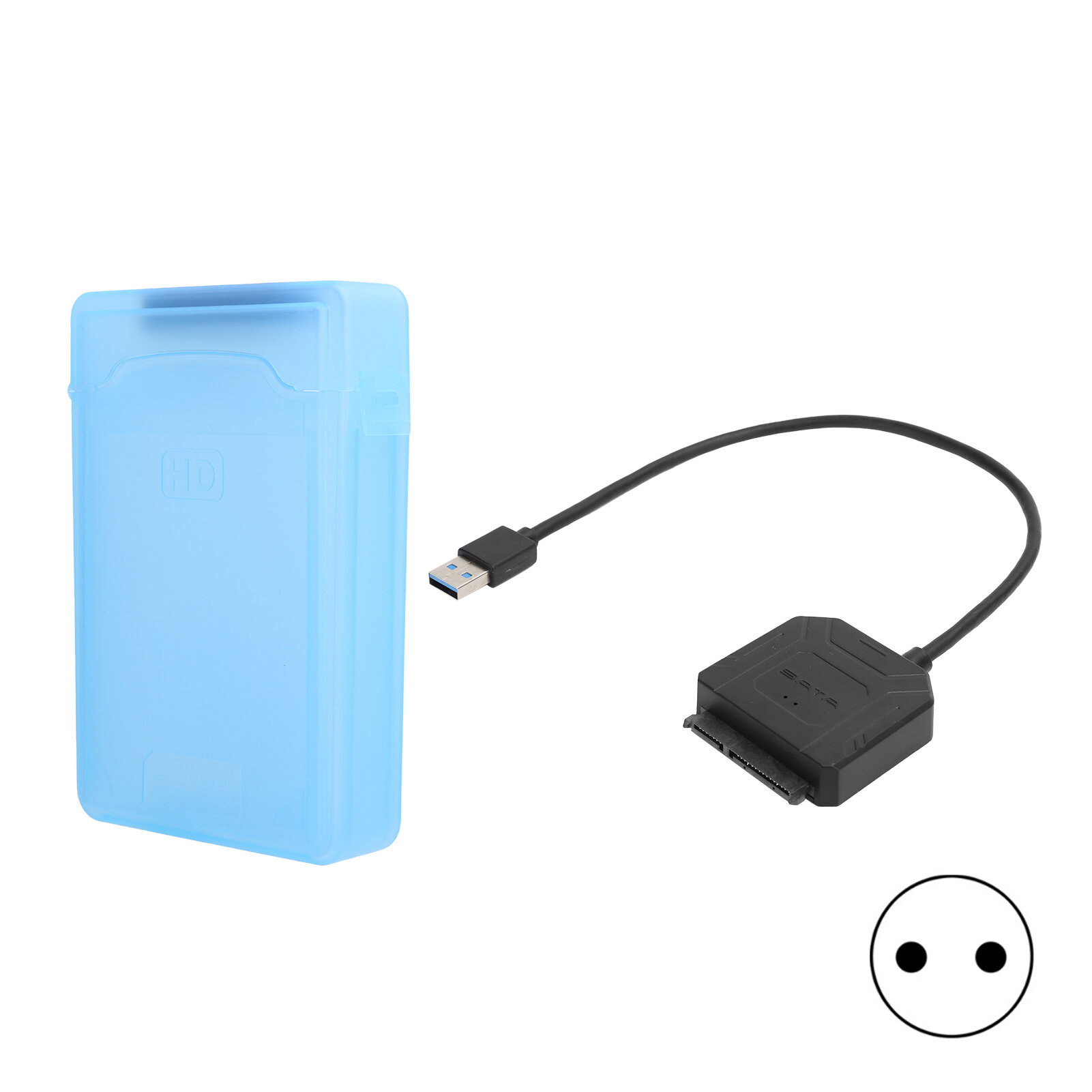 Кабель-адаптер HDD/SSD, с блоком питания, 100-240 В