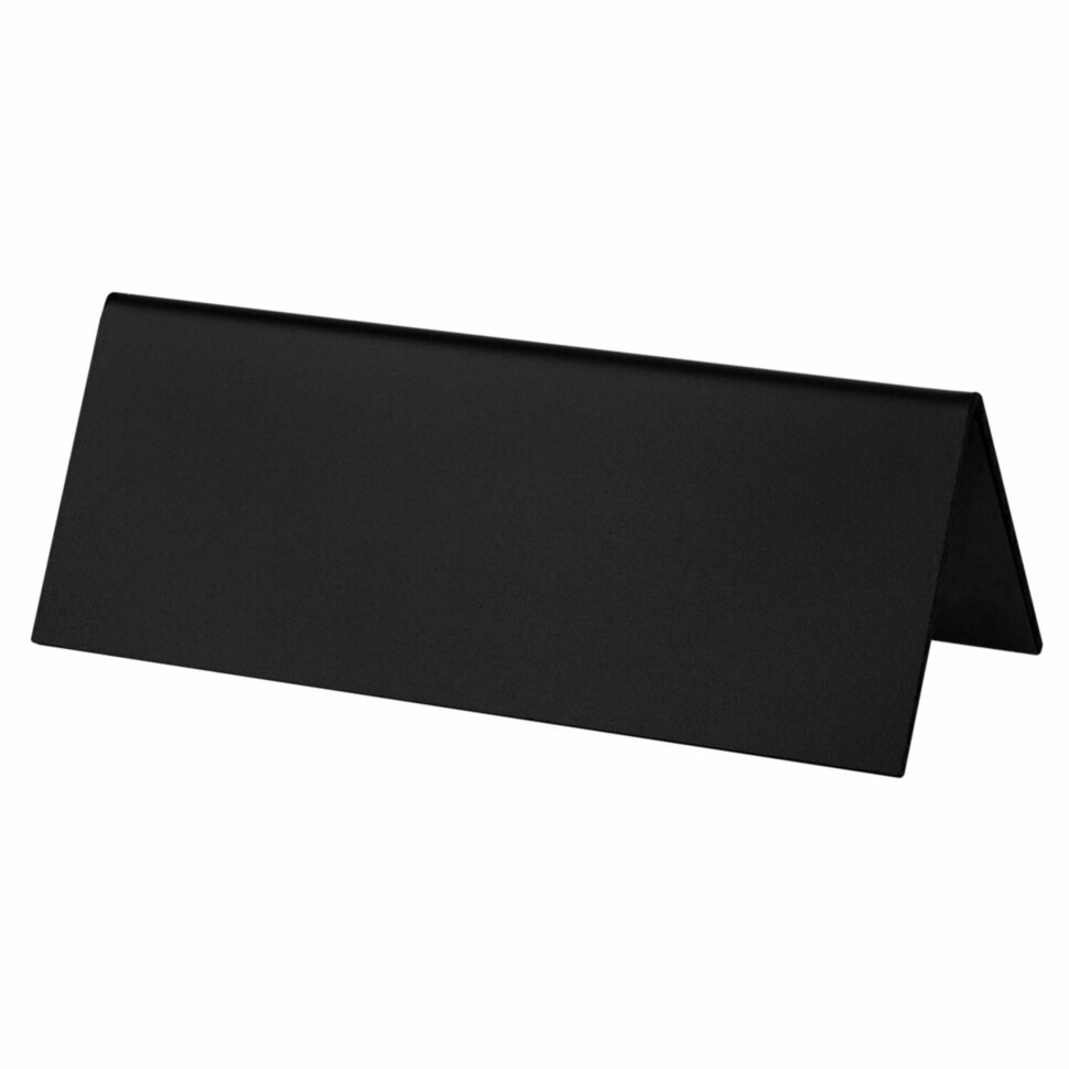 Табличка меловая настольная 210х80 мм (домик), двусторонняя, ПВХ, черная, BRAUBERG, 291294, 291294