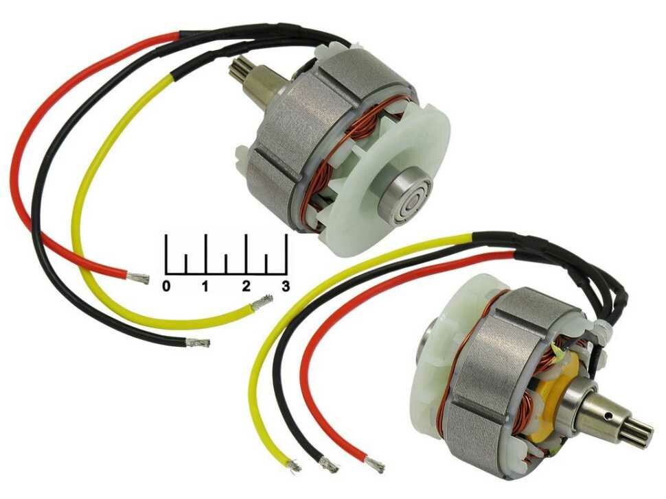 Двигатель бесщеточный 18-21V для гайковерта с шестерней (7 зубьев) (010191H2)