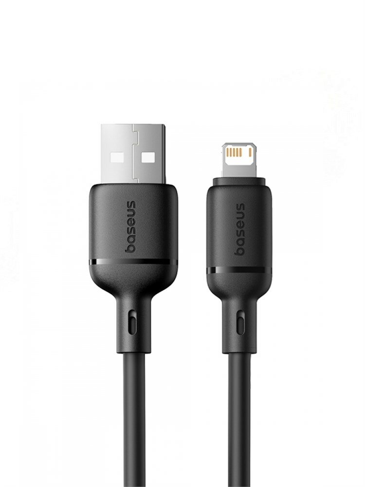 Baseus Кабель Baseus Silky USB - Lightning 2.4A 2м P10377702113-01 CB000115 Черный