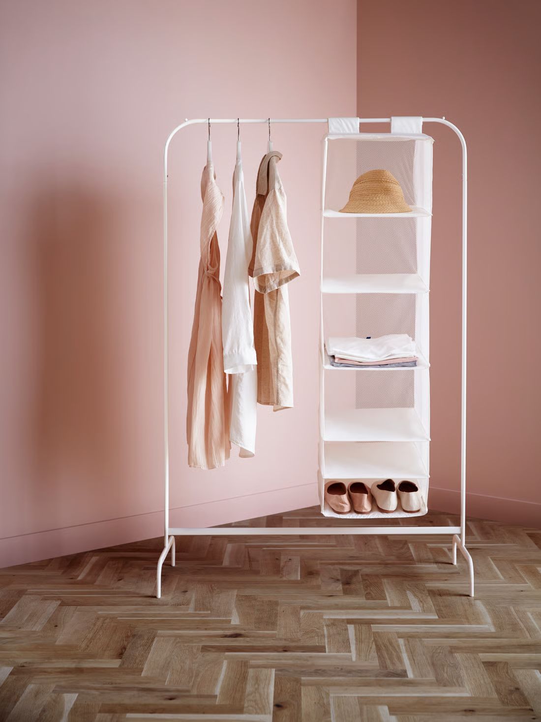 MULIG мулиг напольная вешалка 99х46 белый от IKEA высота 152см