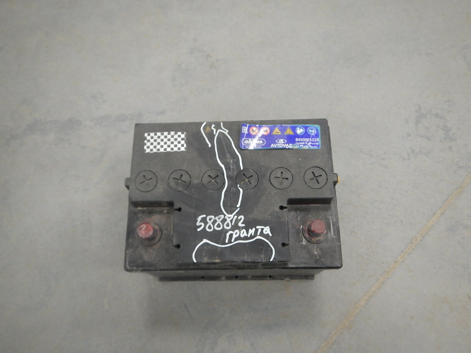 Б/У Аккумулятор, ВАЗ (VAZ)-LADA GRANTA (гранта) FL (18-) LADA GRANTA (Гранта) FL (18-) Деформация на корпусе. 588812 LAD...