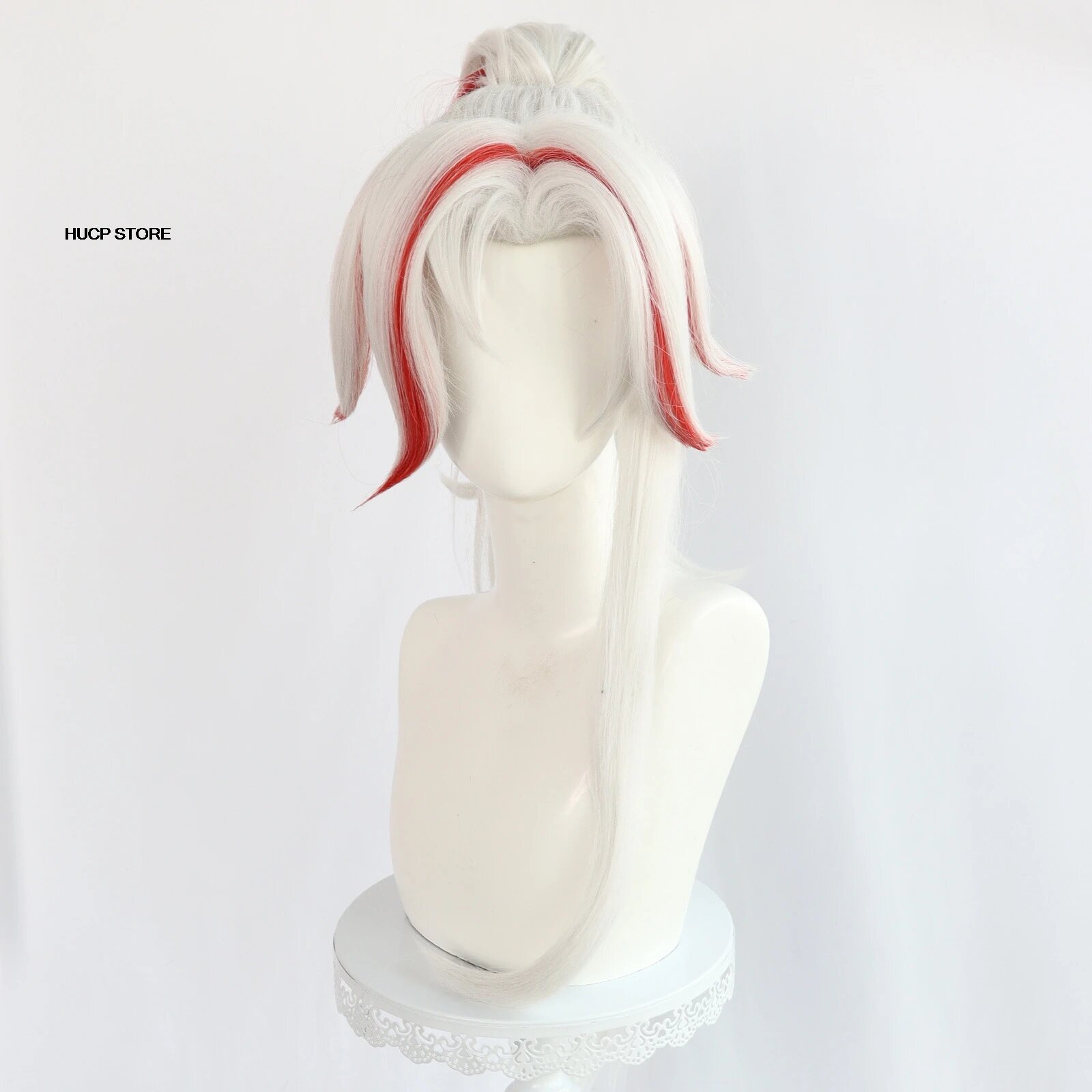 Heartsteel Yone Косплей парик Белый, W2