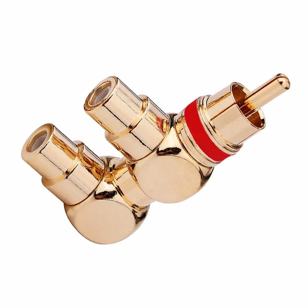 Адаптер питания usb, Чистый медный позолоченный RCA-разъем с одним разъемом на 2 разъема AV-адаптера-F type one scarlet letter