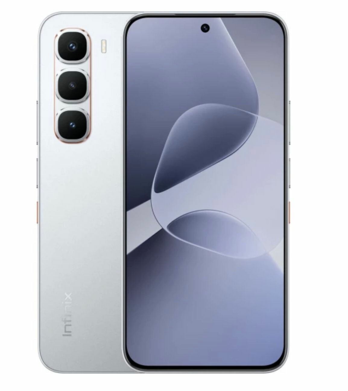 Смартфон Infinix Hot 60 Pro 8/128 ГБ Ростест, Dual nano SIM, серебристый