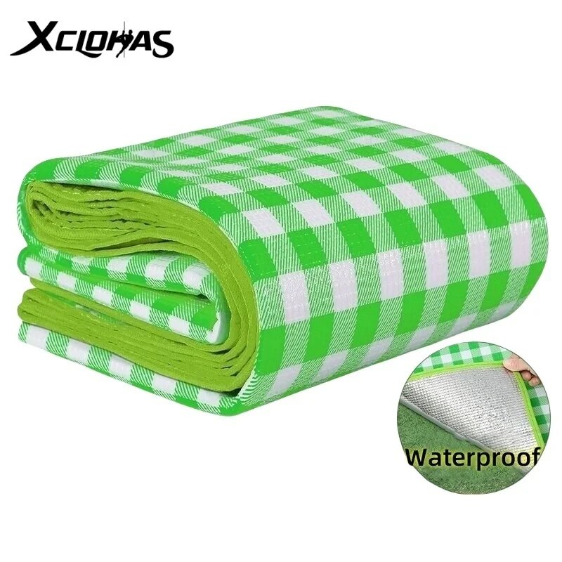 XC LOHAS Влагостойкий коврик для кемпинга 200x300, Green Grid