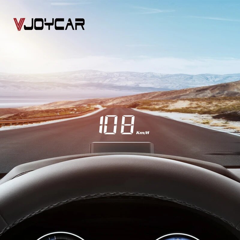 Vjoycar VH60 Автомобильный дисплей на головке HUD датчик Авто дисплей с номером телефона Overspeed сигнализация лобовое стекло проектор об/мин PK A100