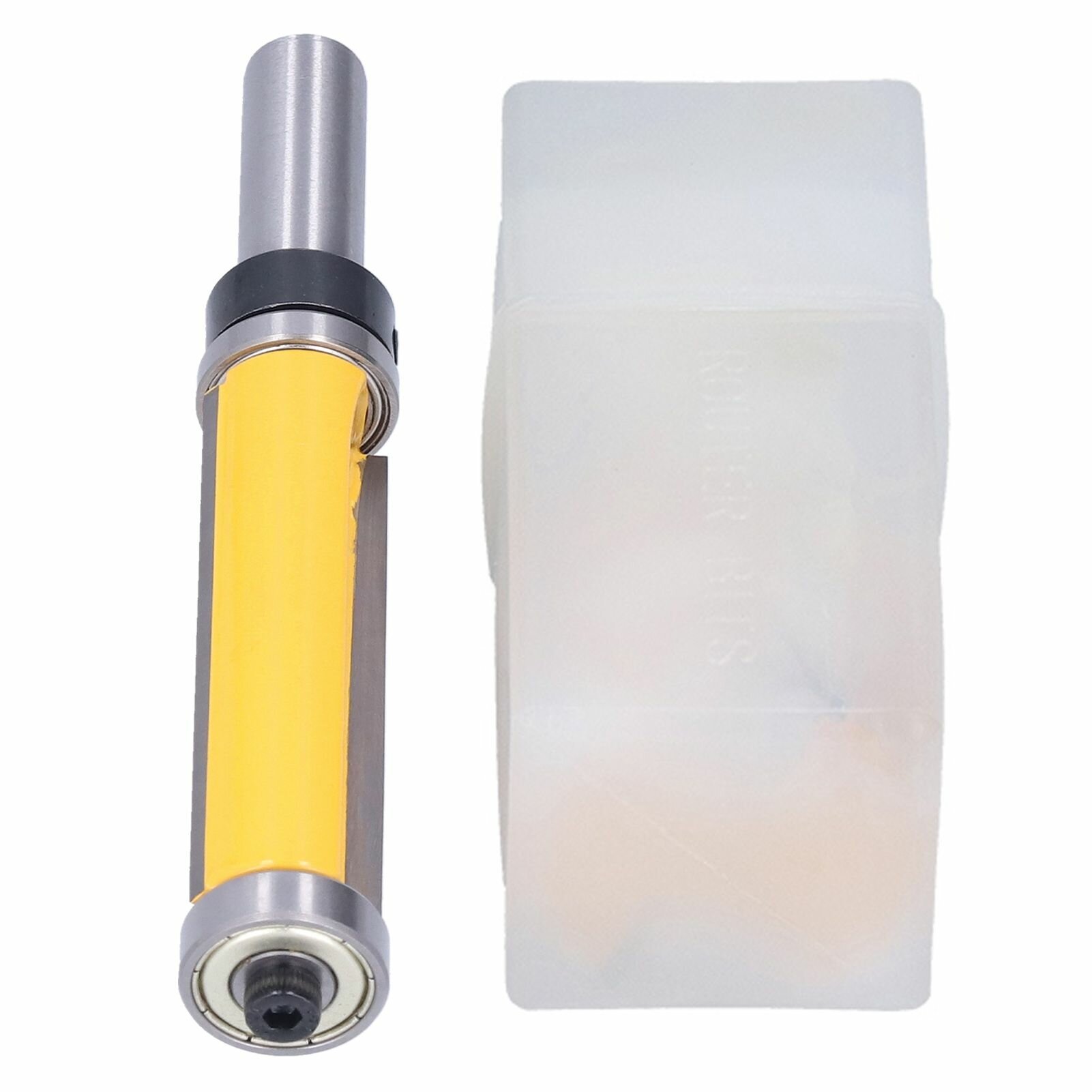 Фреза для обрезки заподлицо, верхняя и нижняя фреза с двойным подшипником, инструмент для обрезки, хвостовик 12 мм