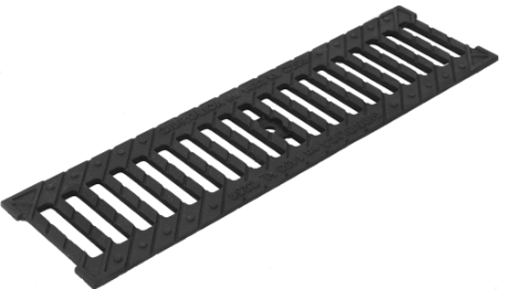 Гидролика решётка к каналам DN100 чугунная 500x136x13мм