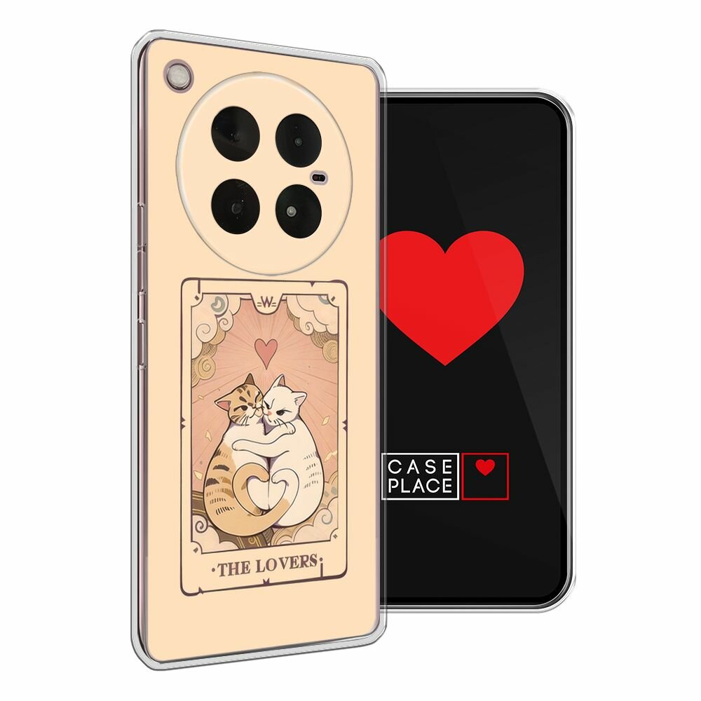 Чехол на Infinix Zero 40 4G / Инфиникс Зеро 40 4G с принтом "The lovers cats 1 - 14 февраля" — фото 1