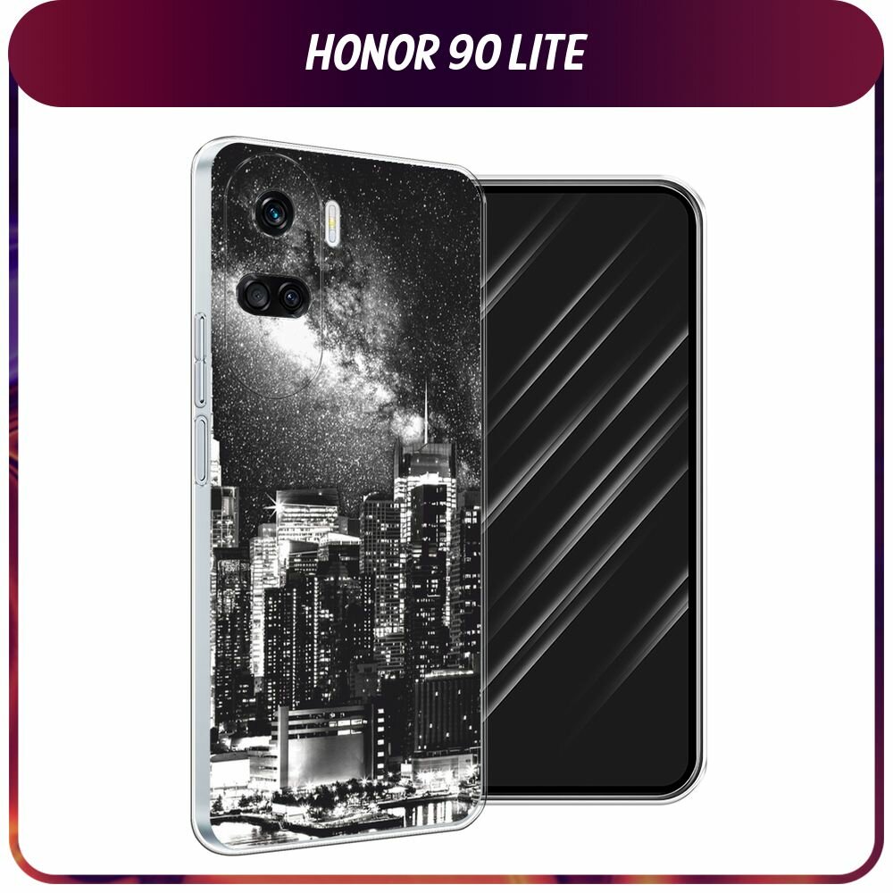 Чехол на Honor 90 Lite / Хонор 90 Лайт с принтом "Ночной Нью-Йорк"
