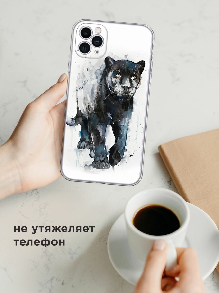 Чехол на Apple iPhone 11 Pro / Айфон 11 Про с принтом "Пантера арт 3" — фото 1