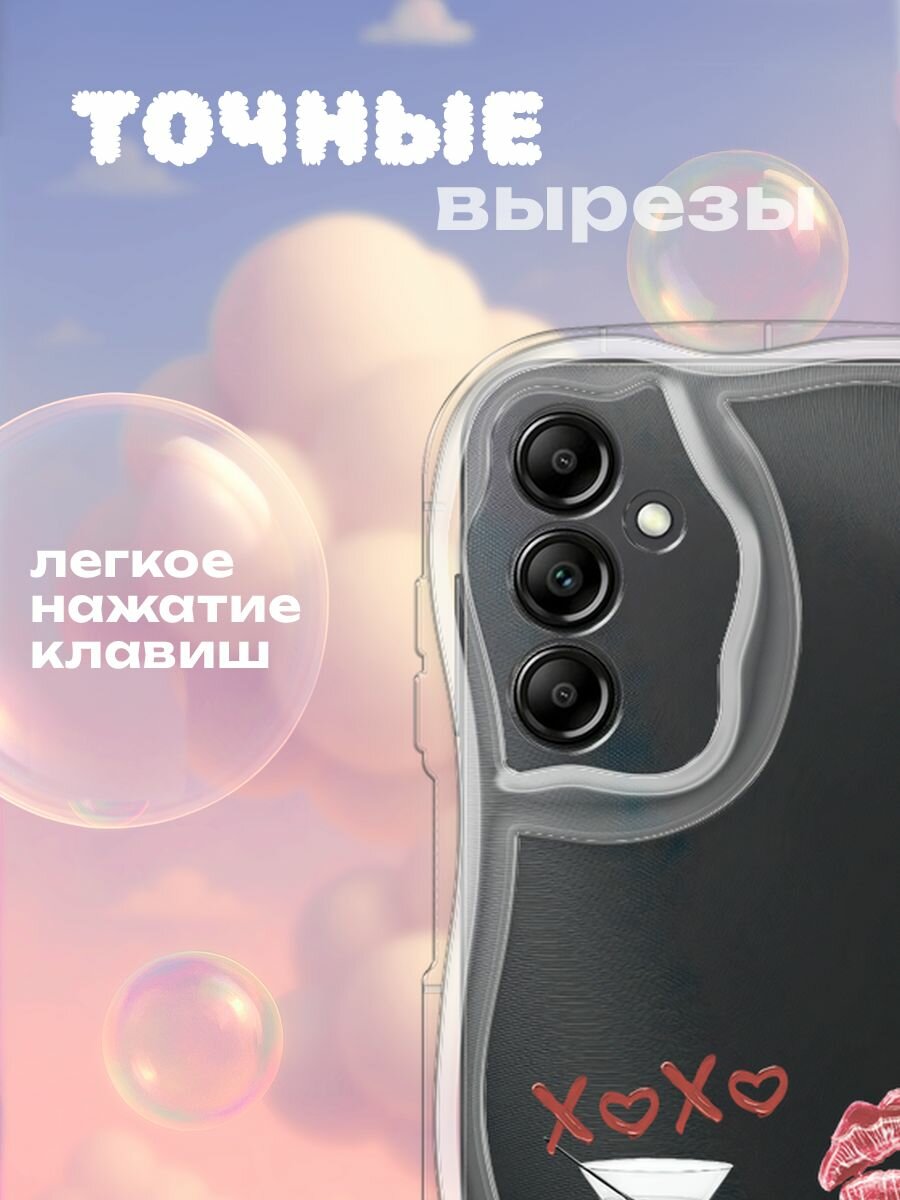 Чехол на Samsung Galaxy A15 / Самсунг А15 с принтом xoxo lucky girl 2 — фото 1