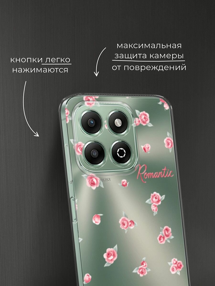 Чехол на Honor X6b / Хонор X6b с принтом "Romantic 3" — фото 1