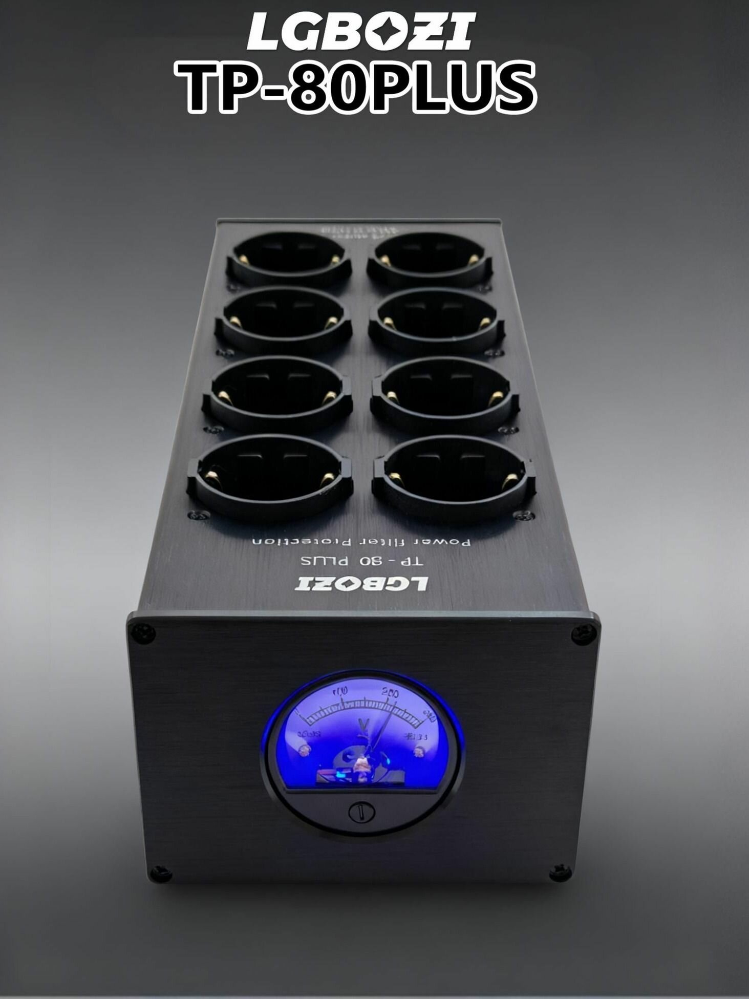 TP80 PLUS Hi-Fi фильтр-стабилизатор сетевых помех, очиститель питания с защитой от скачков напряжения и сетевым фильтром розеток EU