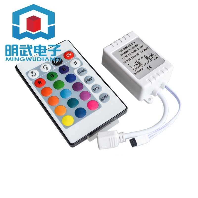 12V Контроллер Инфракрасный 24-клавишный RGB Цветной Светодиодный Жесткий Модуль 3528 5050 ИК 44-клавишный Пульт Дистанционного