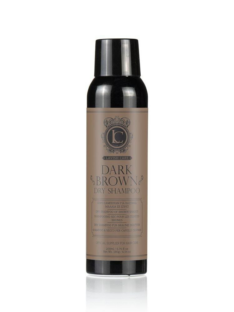 Сухой шампунь для темно-коричневых волос Lavish Care "Dry Shampoo Dark Brown", 200 мл