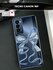 Чехол на Tecno Camon 18P / Техно Камон 18Р с принтом "Полосатый голубой бант 2"