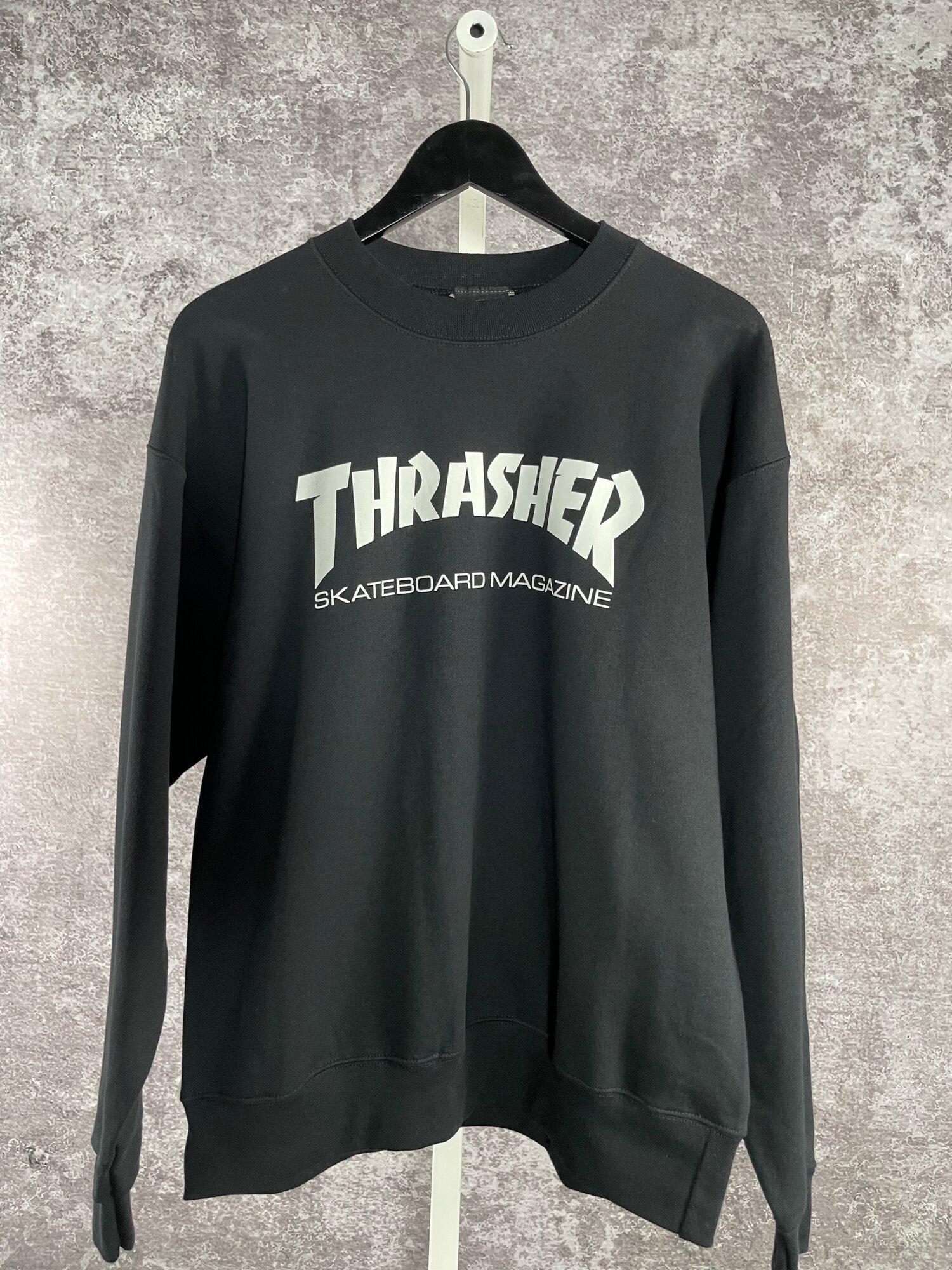 Лонгслив THRASHER LONG SLEEVE GODZILLA PRINT WHITE