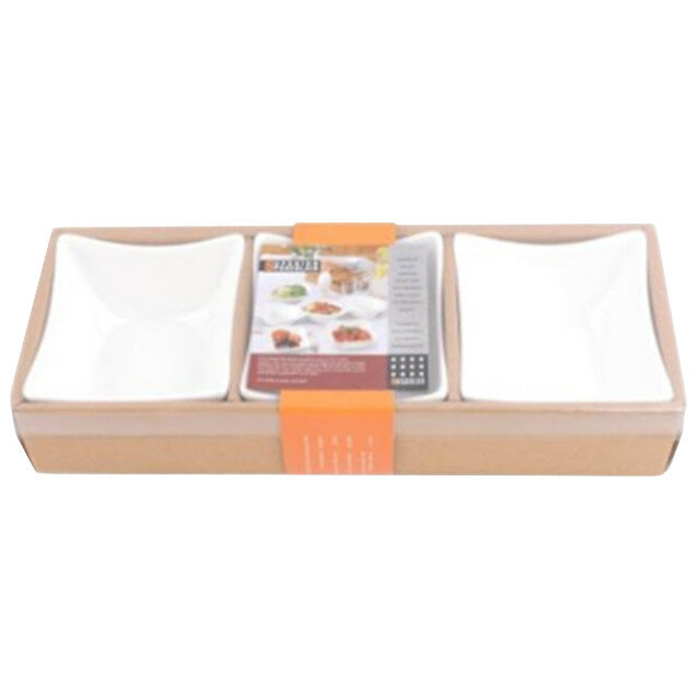 TODELIA набор розеток 3 шт из керамики, объем 0,11 л, диаметр 9,2 см, современный дизайн