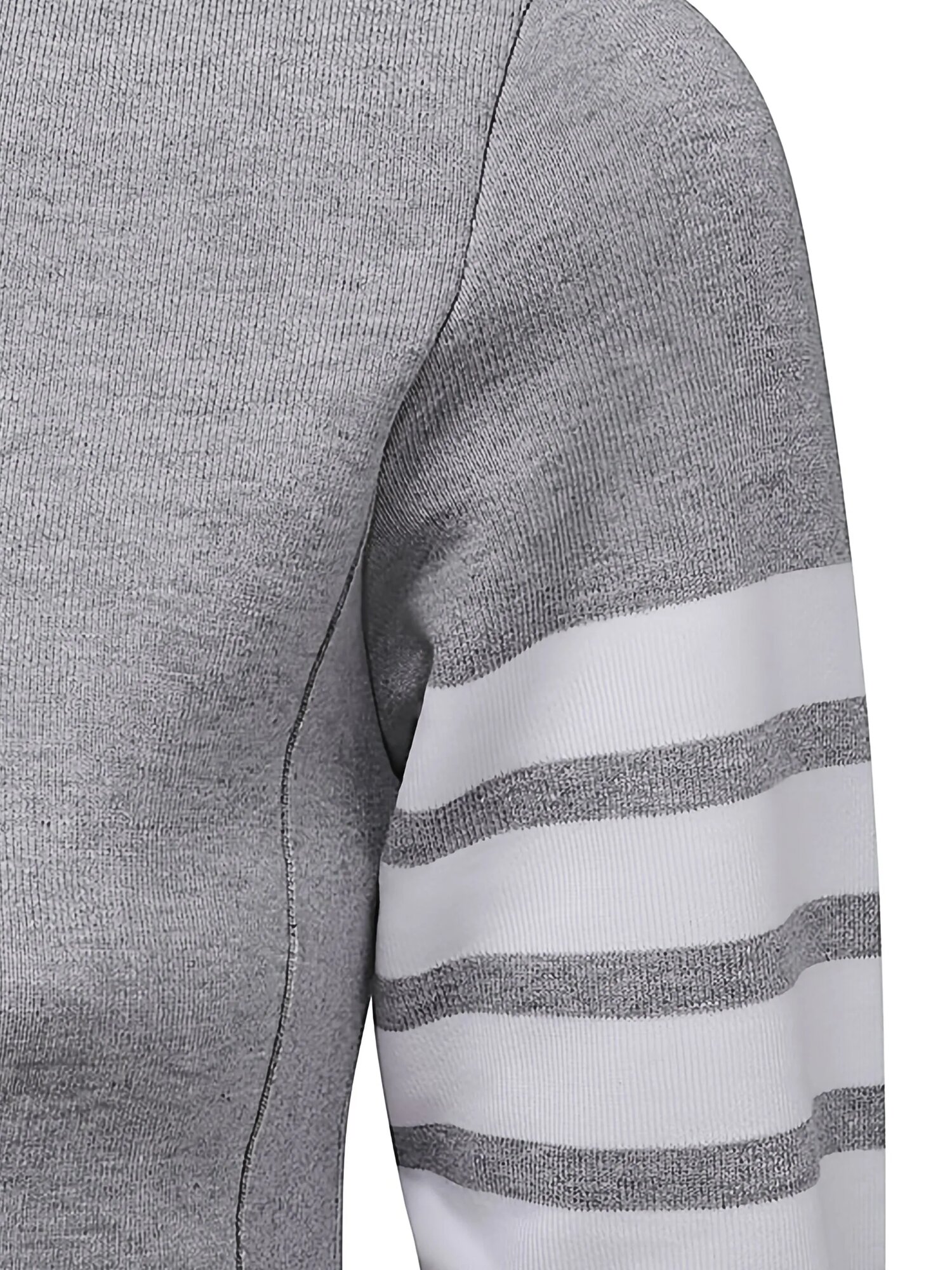 Толстовка THOM BROWNE Loopback 4-Bar, размер 44, , серый — фото 1