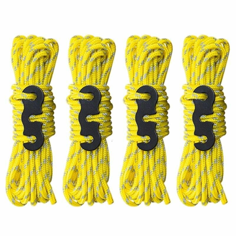 Трос для растяжки палатки, Желтый