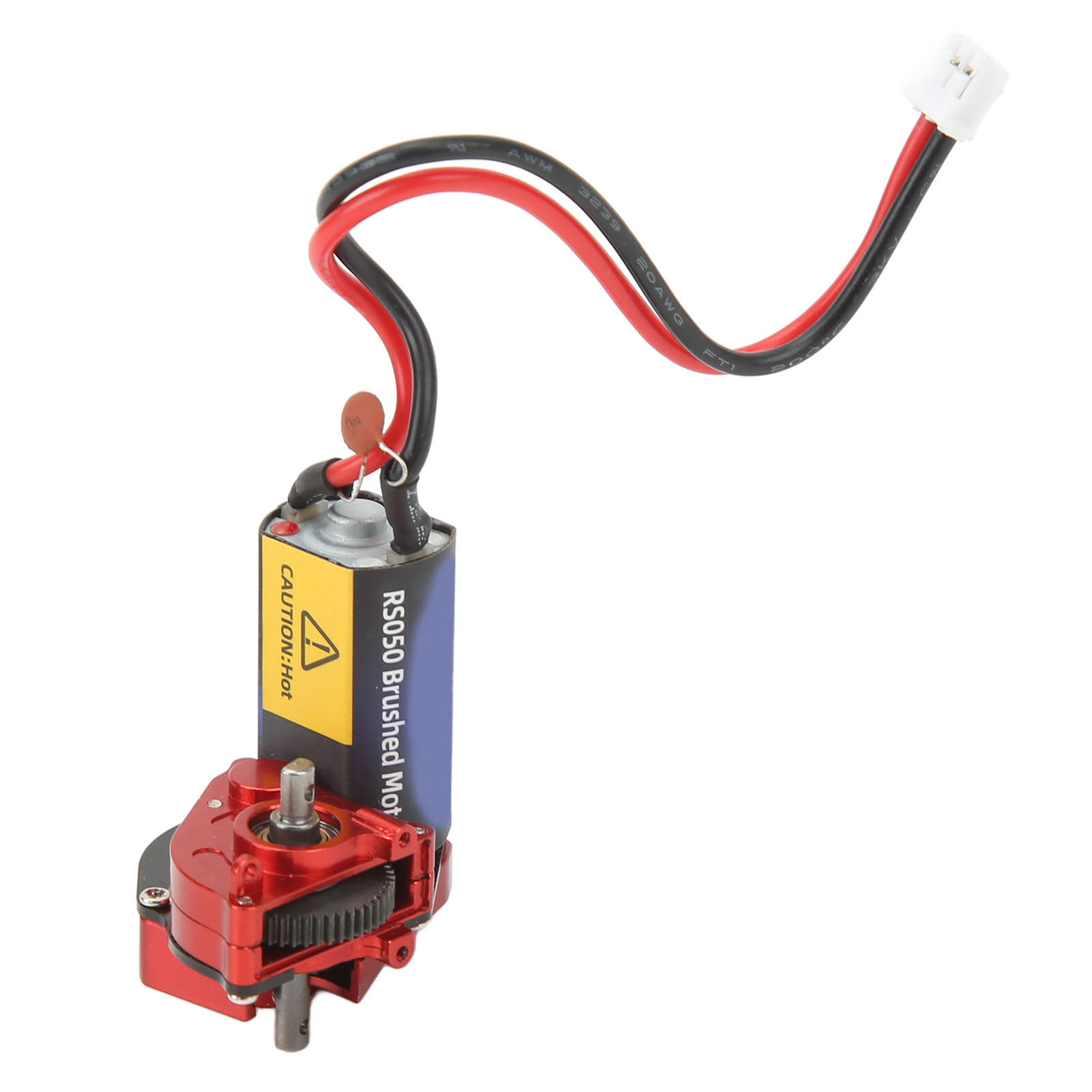 Корпус редуктора Hobbyfans с 66-зубчатым коллекторным мотором, алюминиевый сплав, детали для радиоуправляемой машины Axial SCX24 1/24, красный