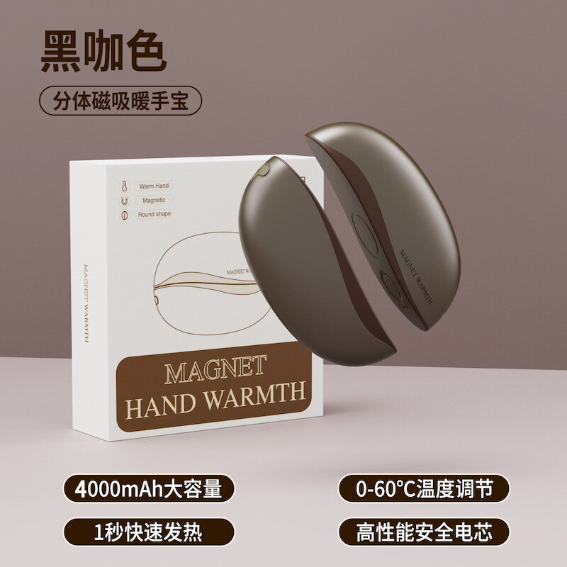 Кросс-бордерный магнитный съемный грелка для рук USB перезаряжаемая мини портативная милая грелка для девочек