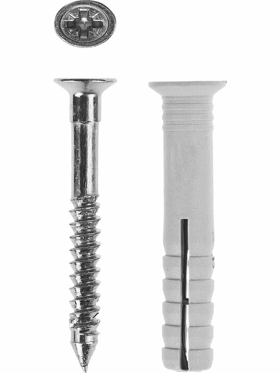 6 х 40 мм, потайной бортик, 125 шт, дюбель-гвоздь