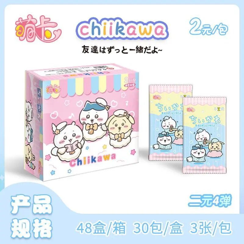 Коллекционные карты Chiikawa Vitality Moment card.fun 30 packs per box