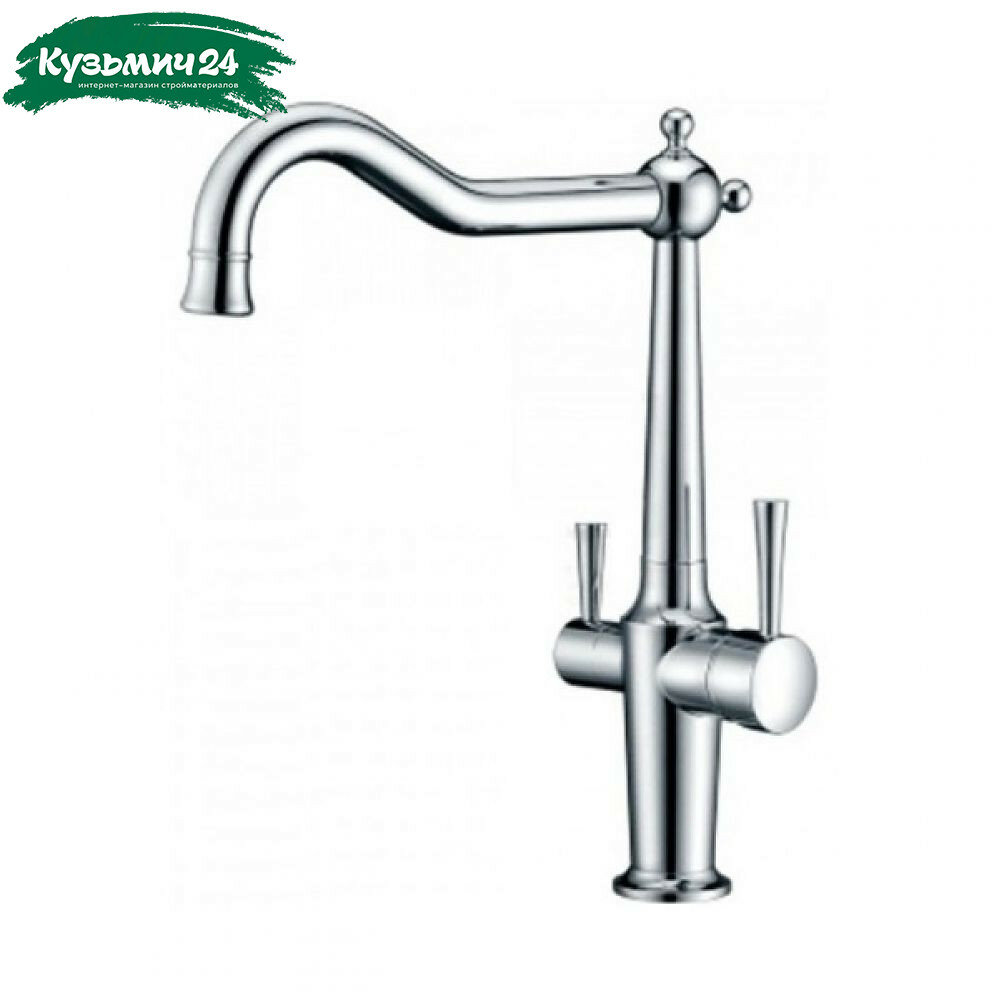 Смеситель для кухни Gappo G4398-14 встроенный фильтр для питьевой воды, хром