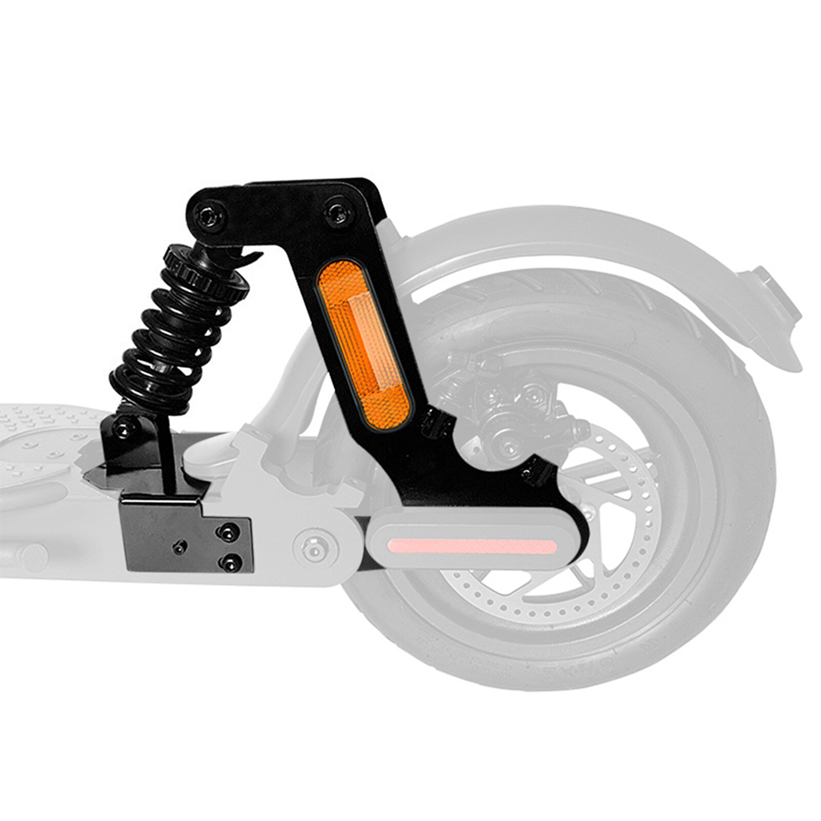 Замена Заднего Амортизатора для Электросамоката M365, Материал: Сталь, Размер: 250*85*180мм, Размер Упаковки: 185*105*255мм, Вес Упаковки: Приблизительно 1.5кг, Список Упаковки: 1* Задний Амортизатор
