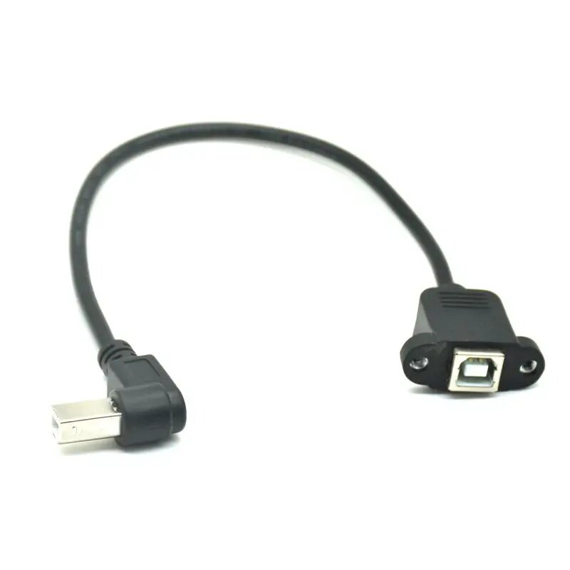 USB 2.0 кабель для принтера, черный, 0.5m — фото 1