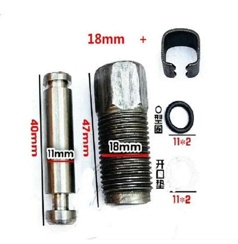 1 комплект, горизонтальный 2-тонный домкрат, аксессуары, сальник, небольшой цилиндр, насос, 18mm