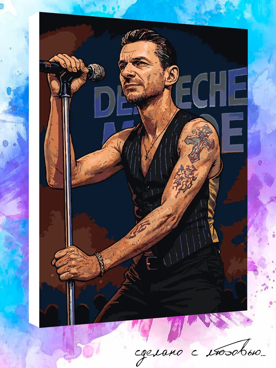 Картина по номерам Дэйв Гаан Группа Депеш Мод