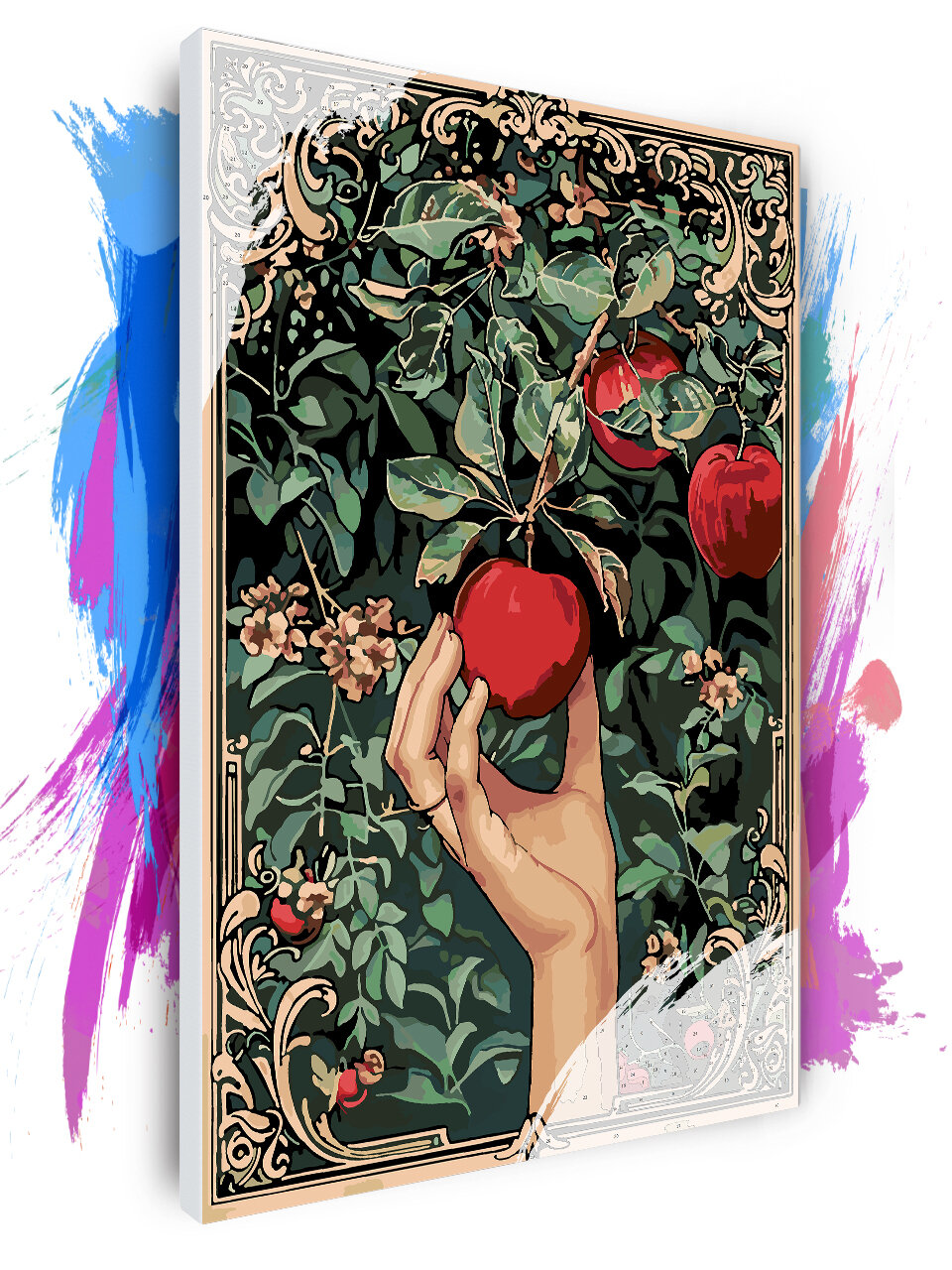 Картина по номерам на холсте Плод в ладони, 50 х 80 см