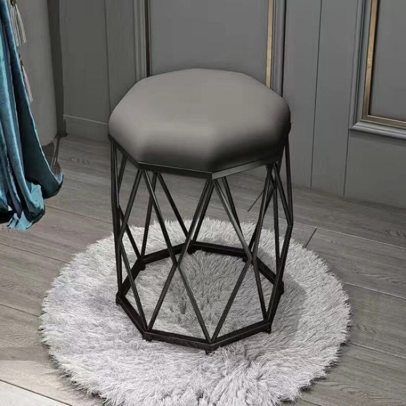 Восьмиугольный стул для макияжа, стул для туалетного столика