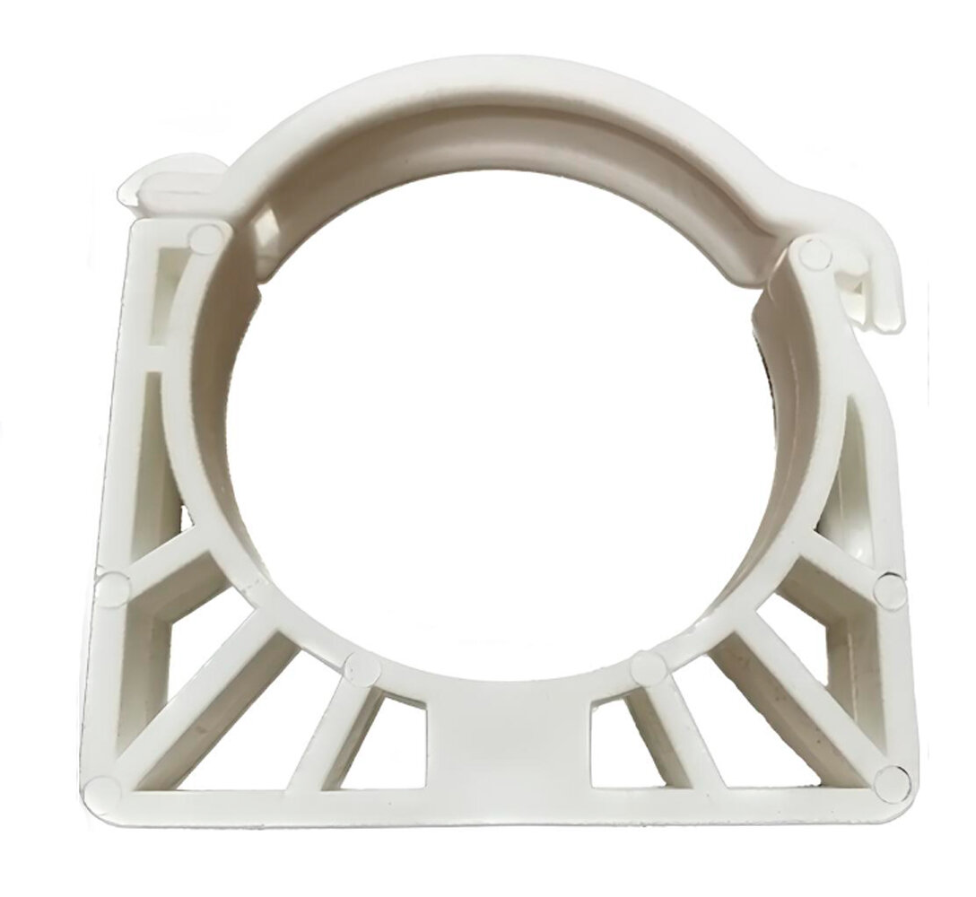 Трубный держатель закрытый д.50 / Крепление для труб с фиксатором 50 мм / Элемент трубной системы